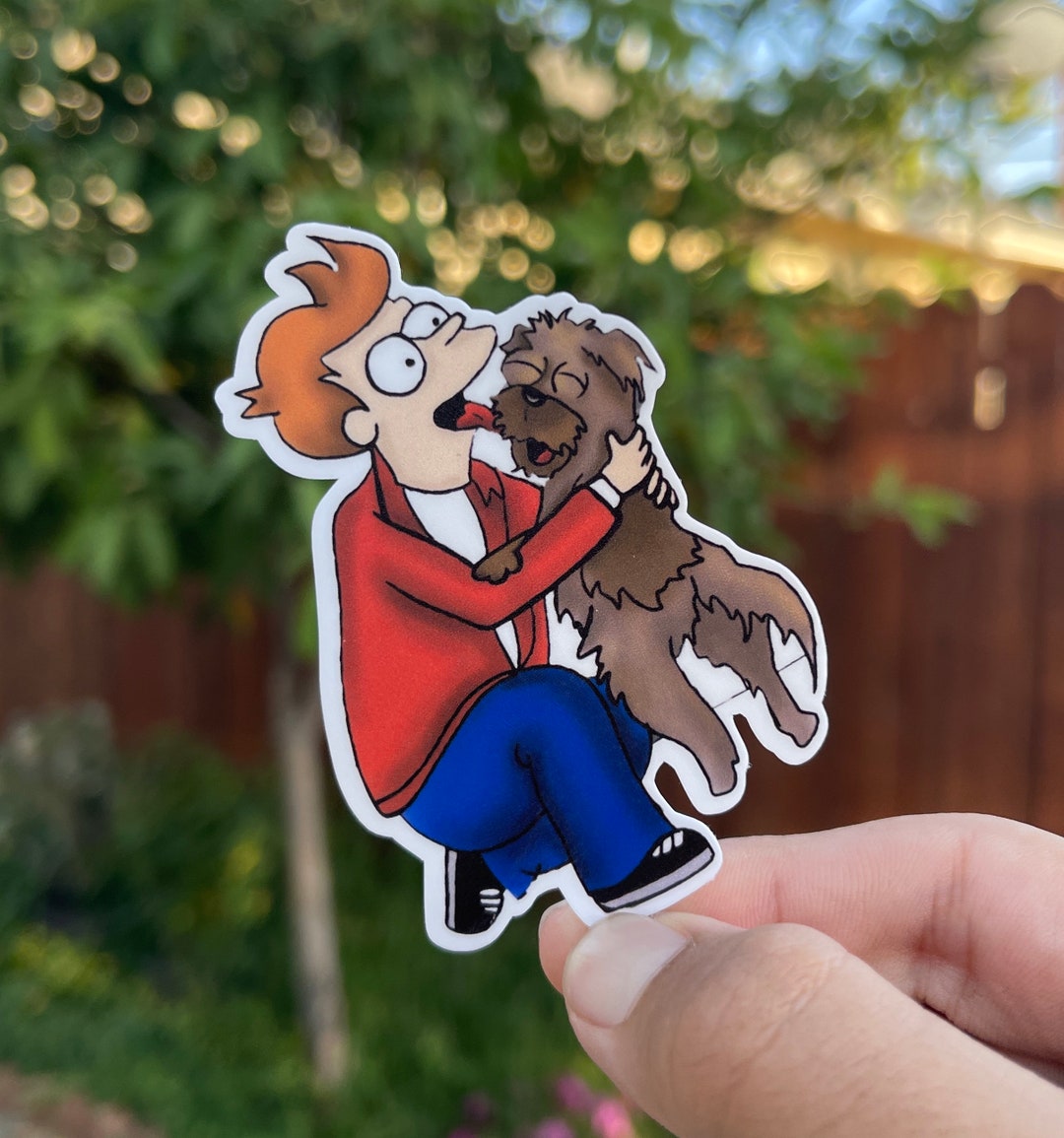 Futurama Inspired, Fry, Seymour Sticker, Cell Phone Case Bullet Journal ...