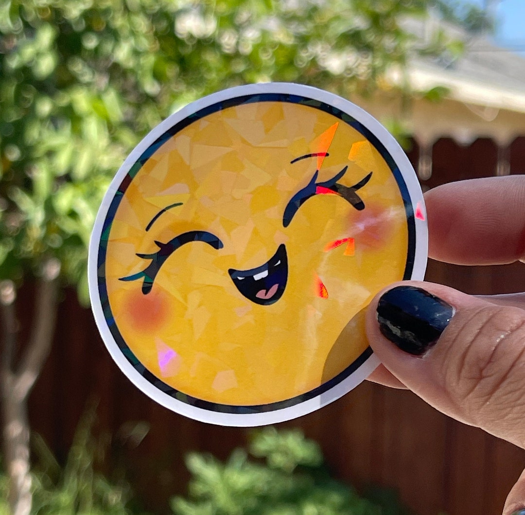 Laughing Smiles Giggles Emoji Emoticon Sticker Cell Phone - Etsy