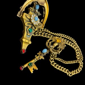 Rare Vintage Coro Door Knocker and Key Chatelaine - Etsy