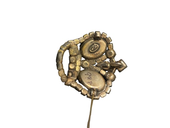 Rare Vintage Kramer Crown Brooch Pin - Gem