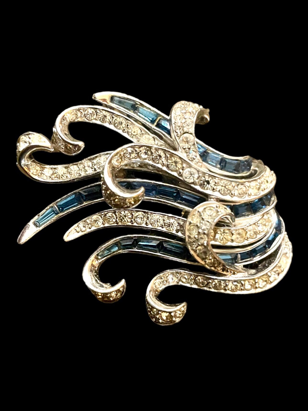Marcel Boucher Swirl Wave Brooch Pin - Etsy