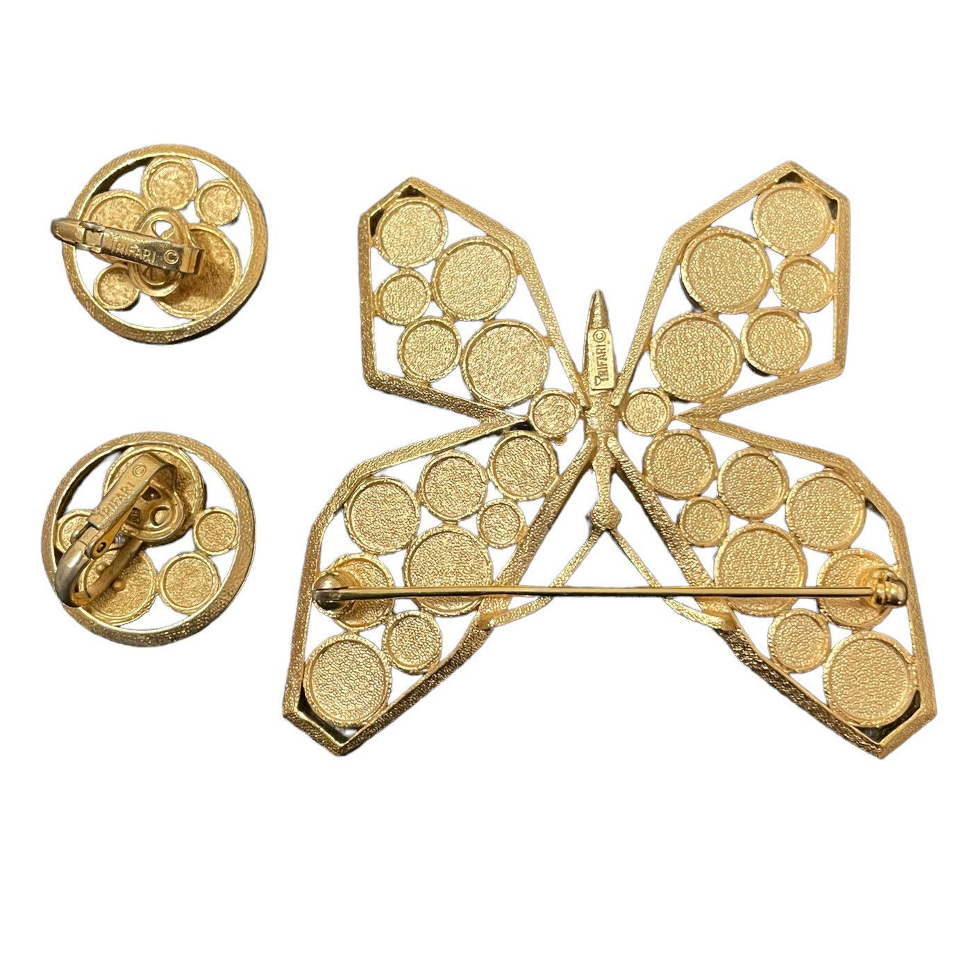 Vintage 1960s Trifari Alfred Philippe Confetti Butterfly Brooch Pin and ...