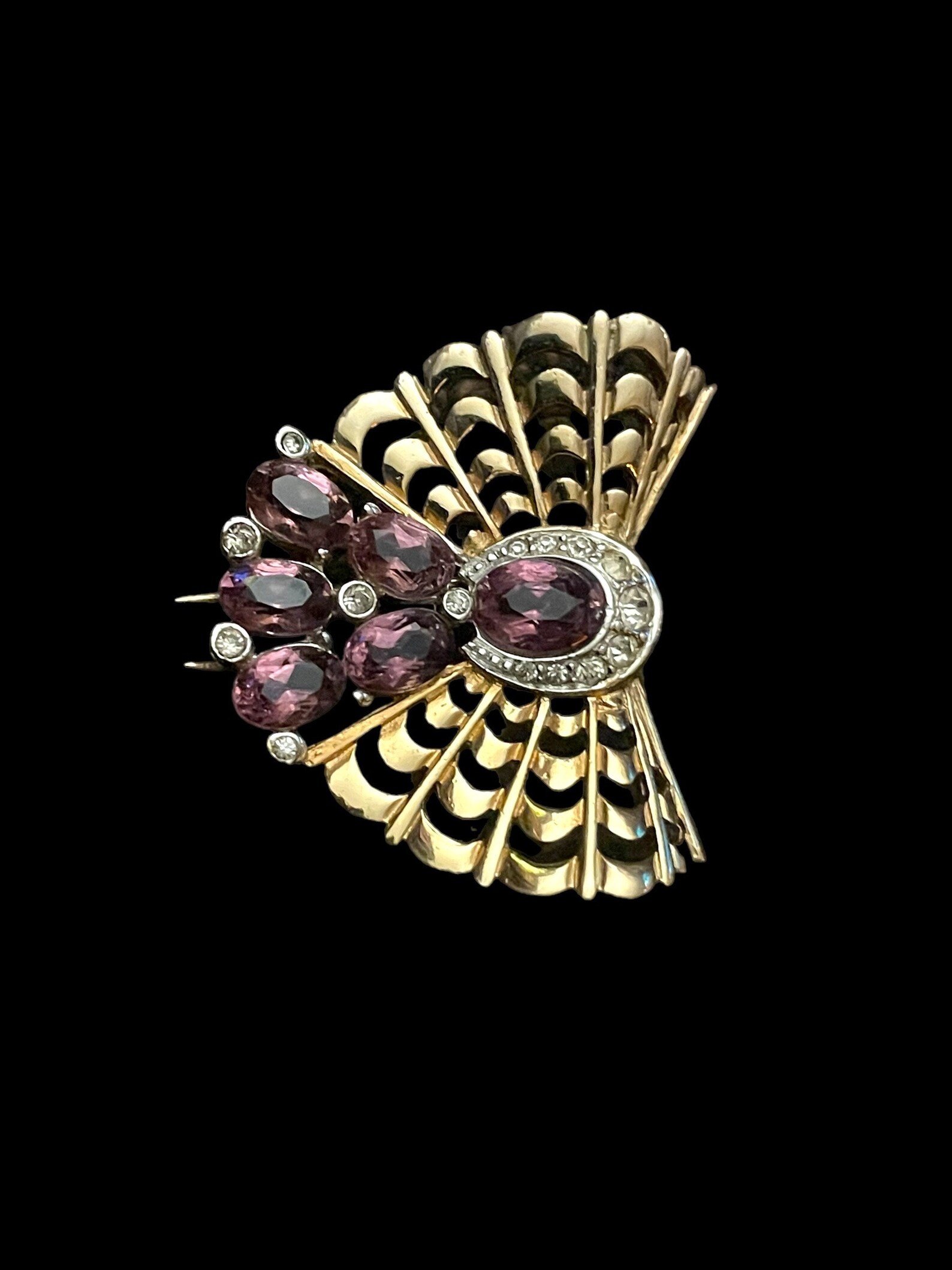 Rare Vintage Marcel Boucher Fan Fur Clip Dress Pin Brooch - Etsy