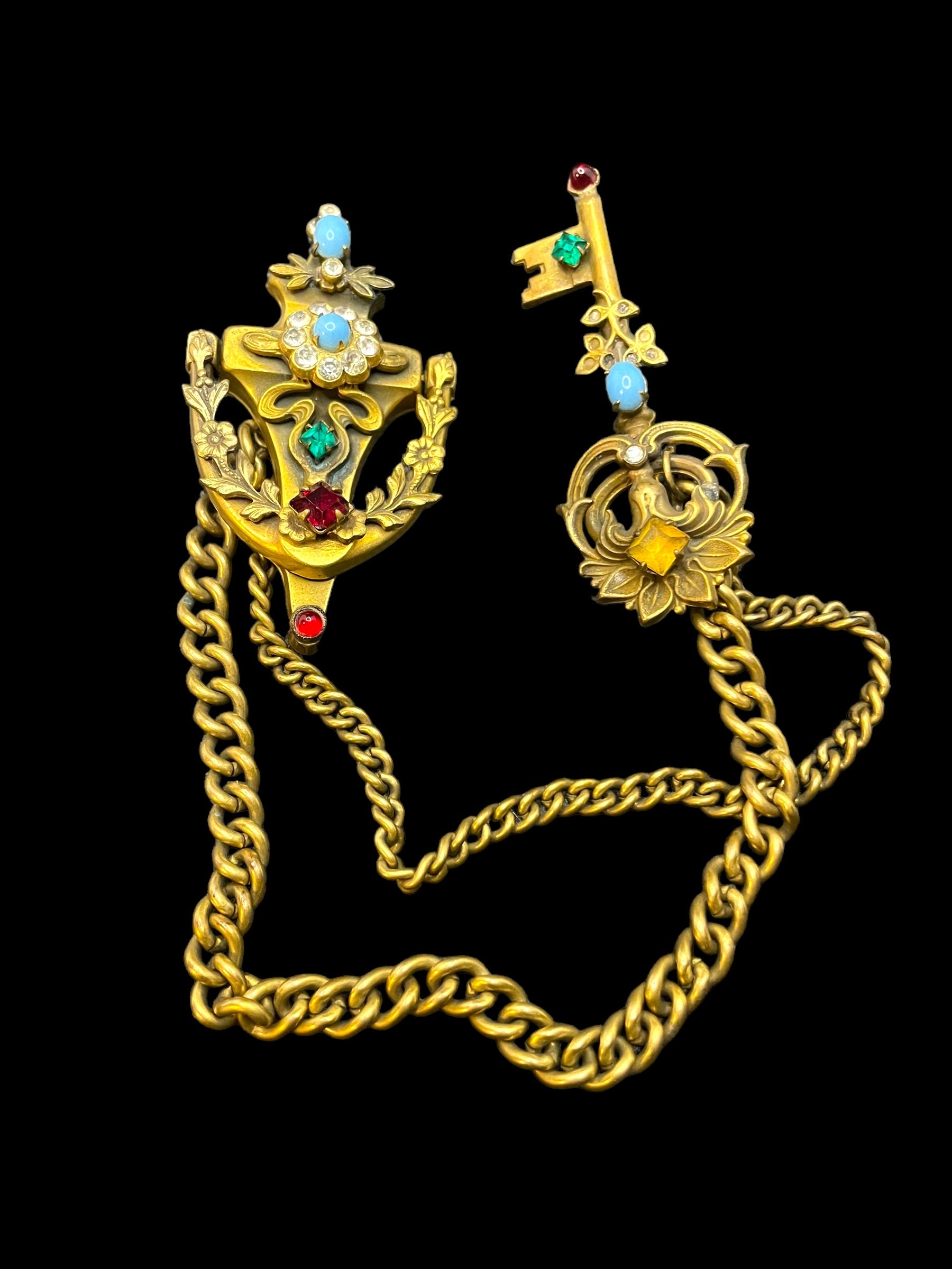 Rare Vintage Coro Door Knocker and Key Chatelaine - Etsy