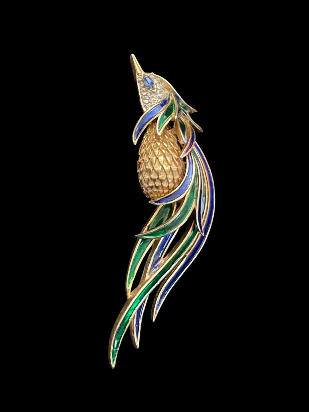 Rare Vintage Trifari Bird of Paradise Brooch Pin - Etsy
