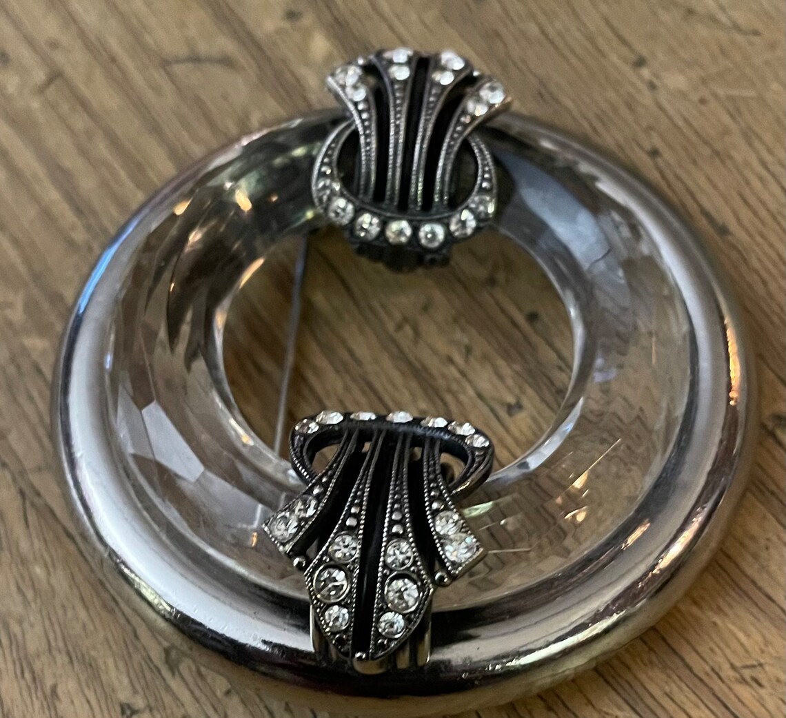 Vintage Ermani Bulatti Lucite Brooch - Etsy