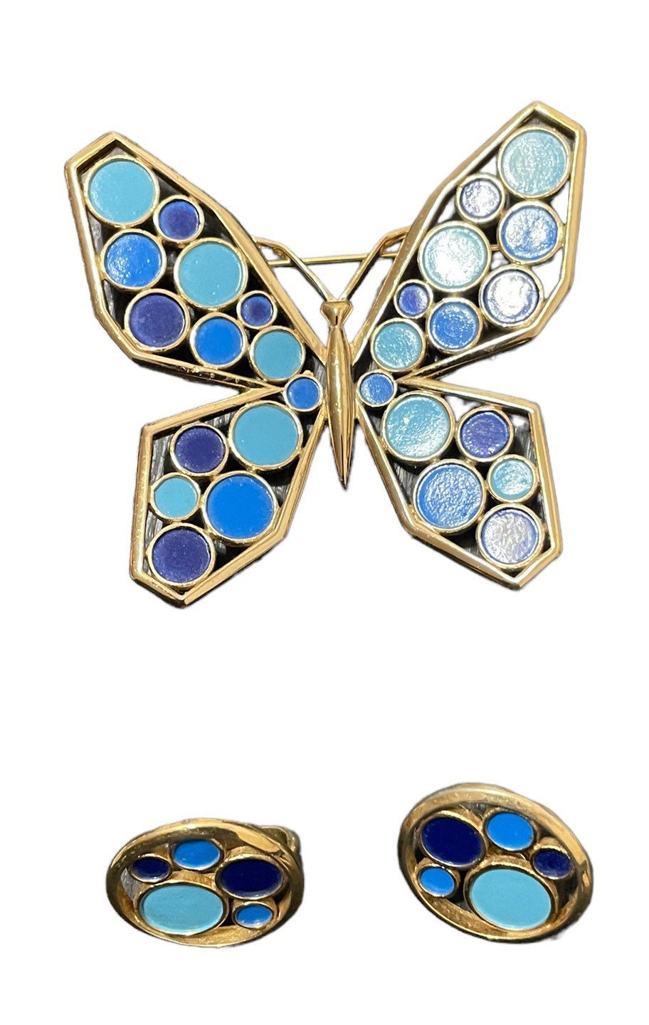 Vintage 1960s Trifari Alfred Philippe Confetti Butterfly Brooch Pin and ...