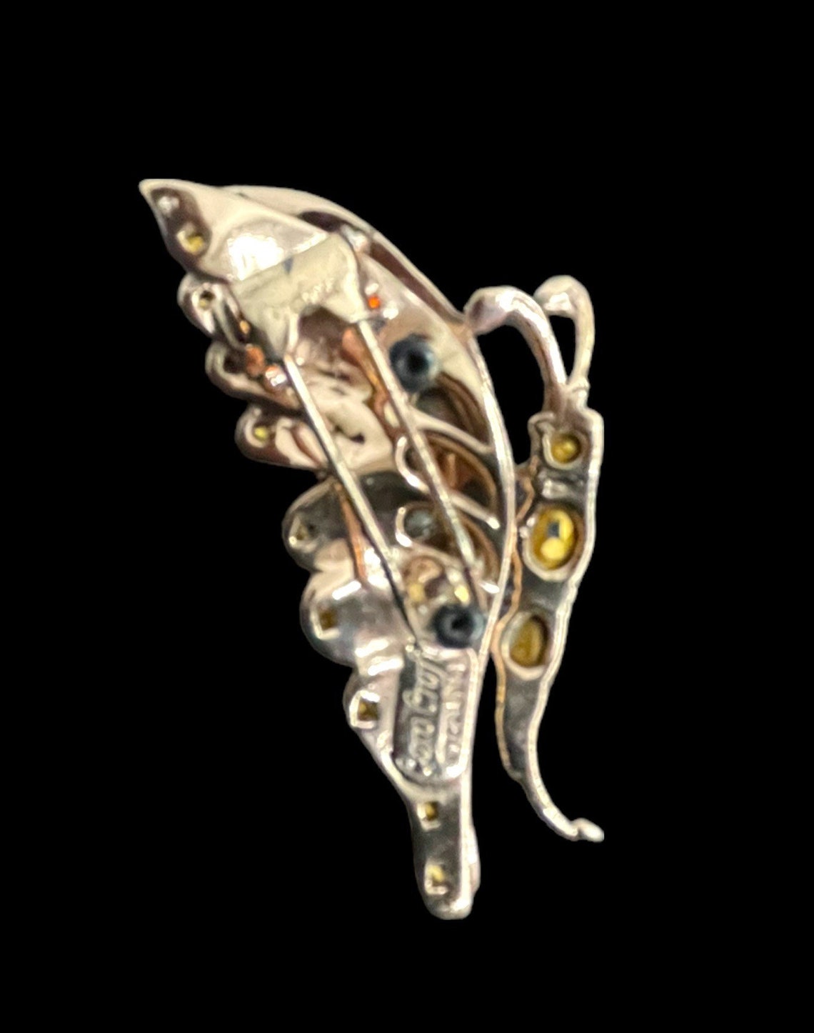 Rare Vintage Coro Craft Sterling Butterfly Pin Clip - Etsy