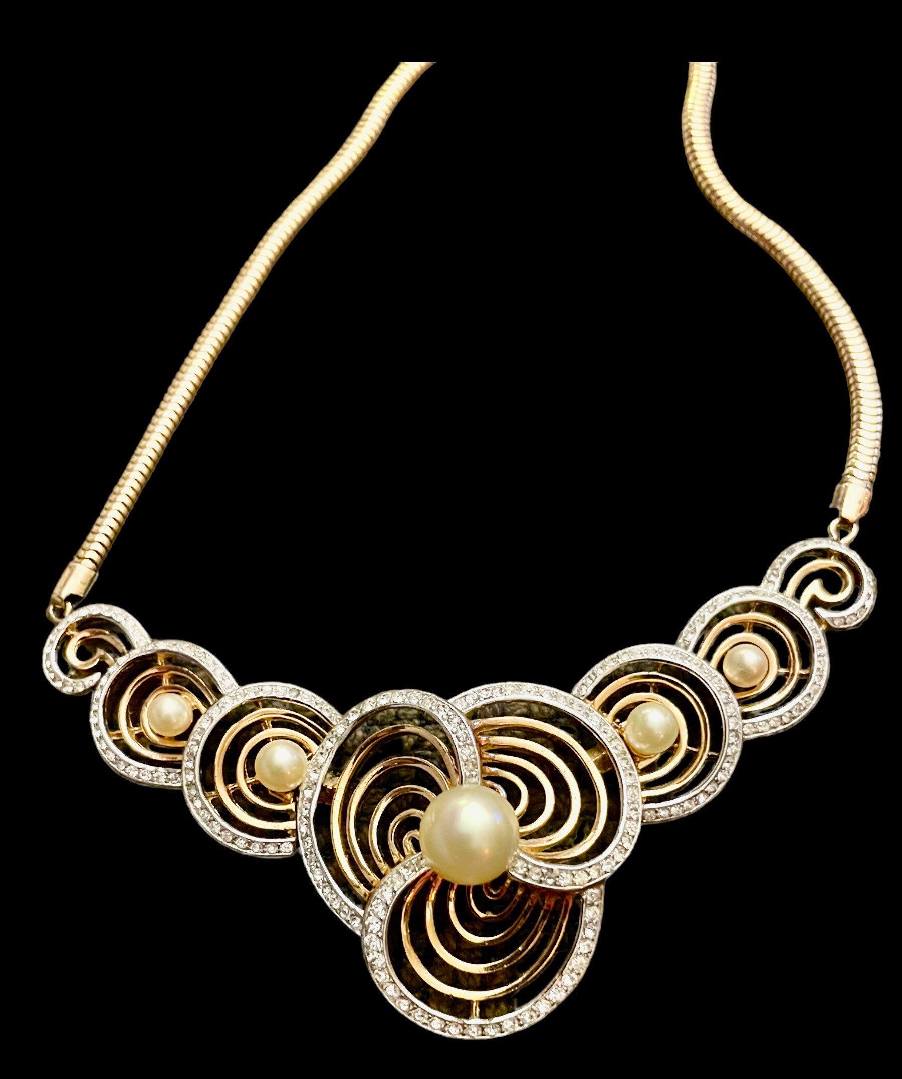 Vintage Crown Trifari Alfred Philippe Trefoil Necklace and Earrings - Etsy