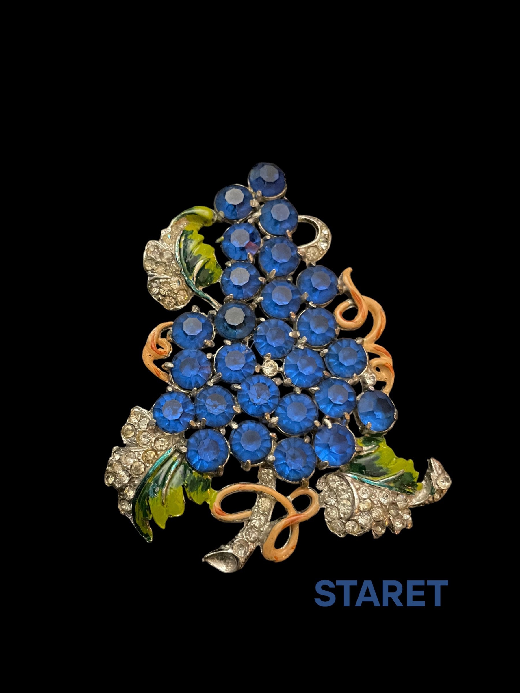 1940s Rare Vintage Staret Grape Brooch Pin - Etsy