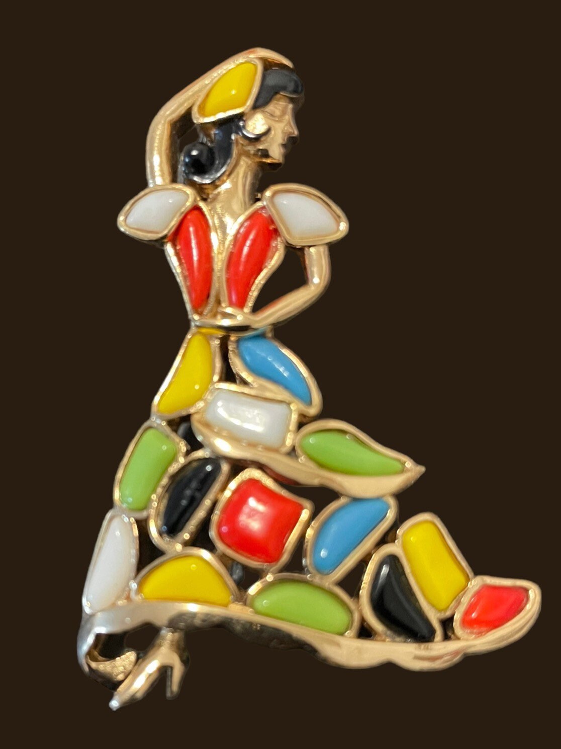 Vintage Trifari Alfred Philippe Flamenco Dancer Brooch Pin - Etsy