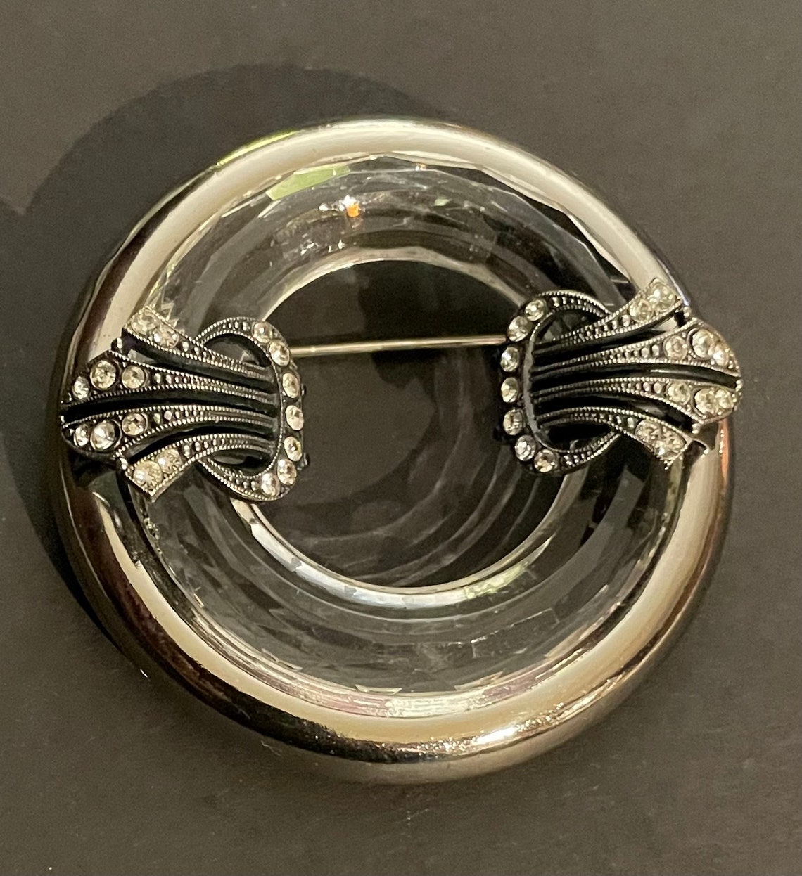 Vintage Ermani Bulatti Lucite Brooch - Etsy