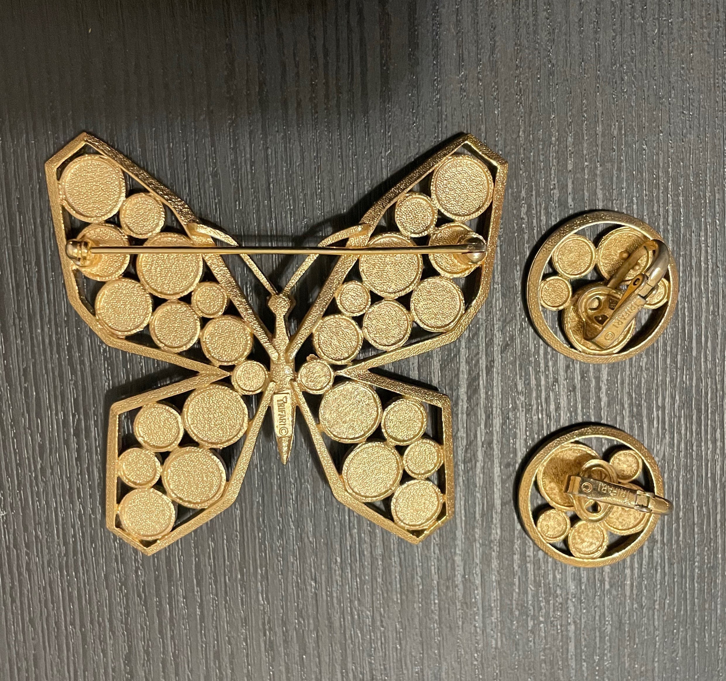 Vintage 1960s Trifari Alfred Philippe Confetti Butterfly Brooch Pin and ...