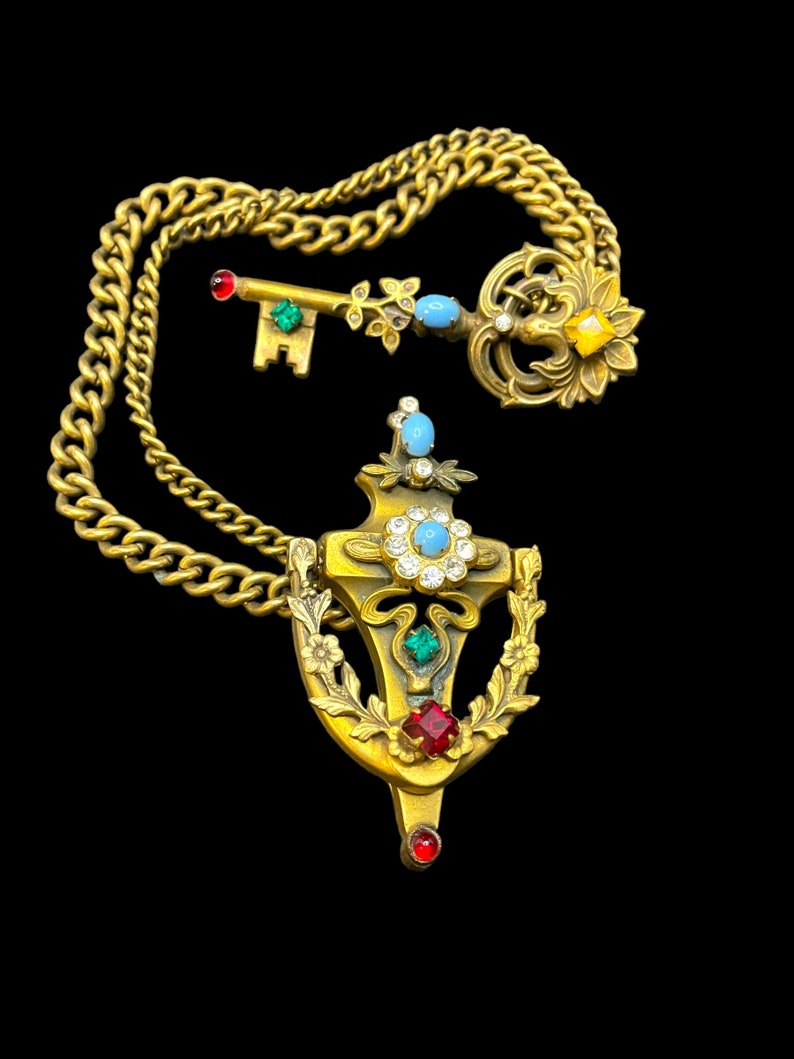 Rare Vintage Coro Door Knocker and Key Chatelaine - Etsy