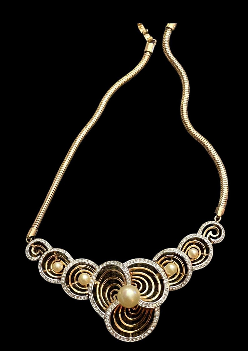 Vintage Crown Trifari Alfred Philippe Trefoil Necklace and Earrings - Etsy