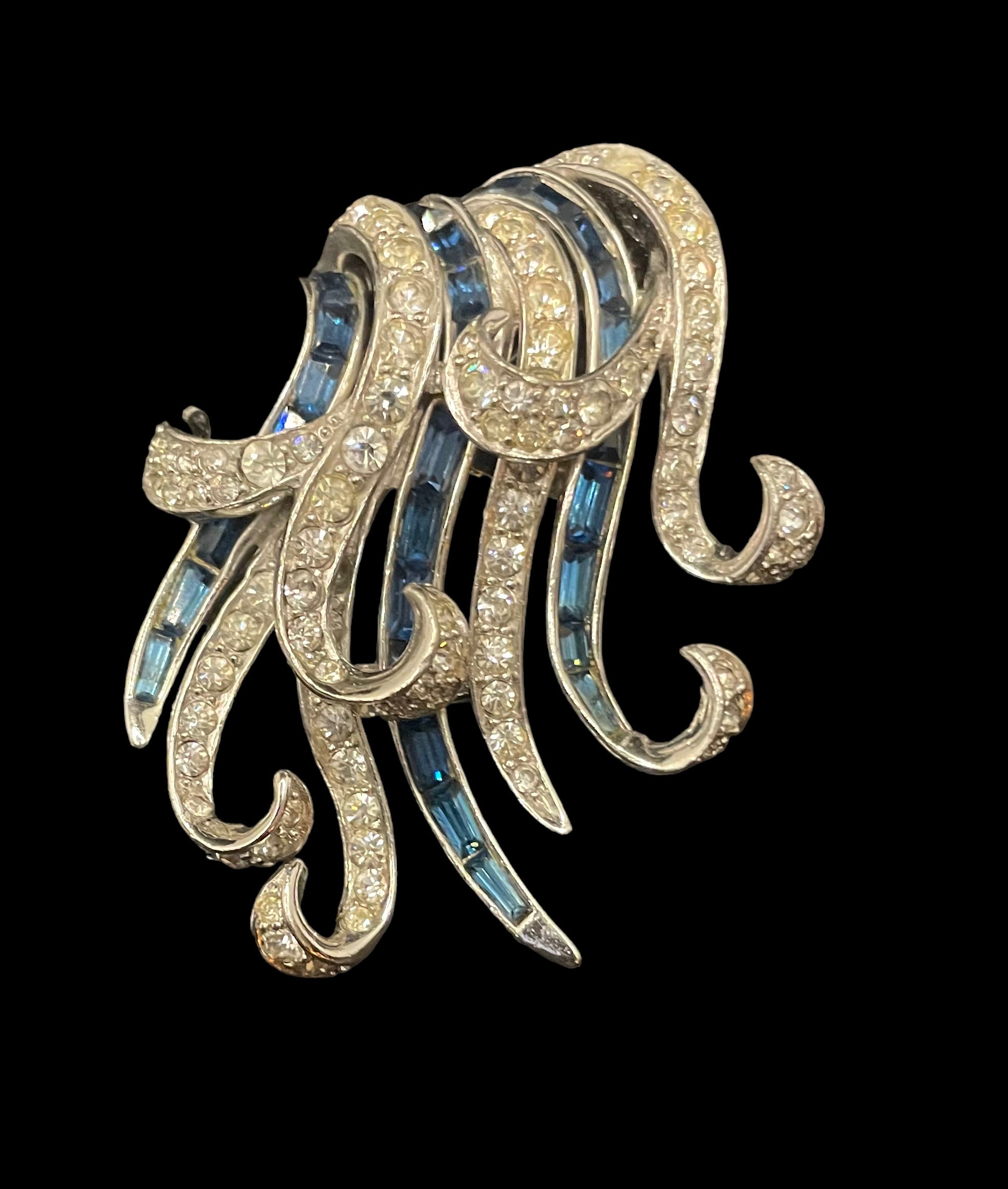 Marcel Boucher Swirl Wave Brooch Pin - Etsy