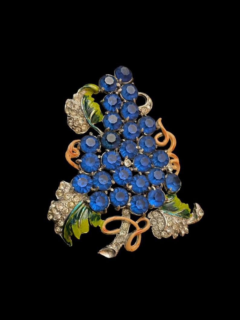 1940s Rare Vintage Staret Grape Brooch Pin - Etsy