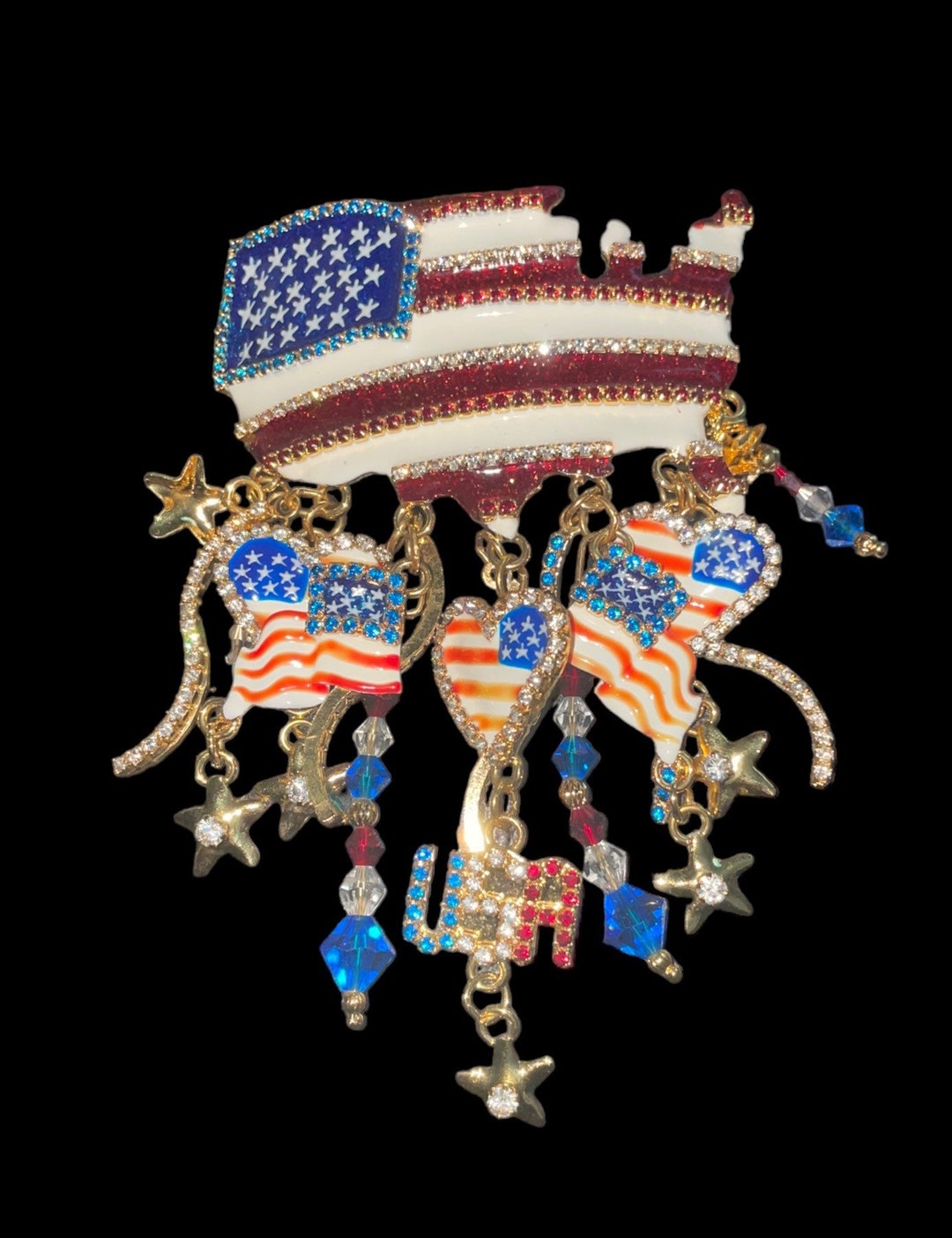 Rare Vintage Lunch at the Ritz America Brooch Pin - Etsy