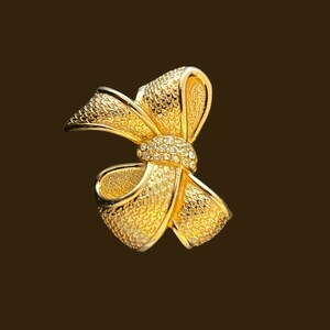 Christian Dior Bow Ribbon Brooch Pin - Etsy