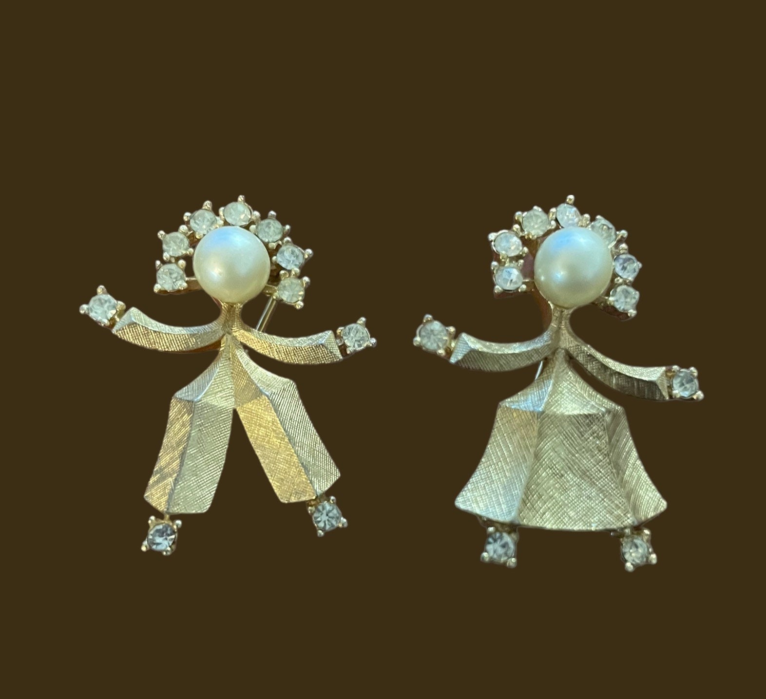 Rare Vintage Trifari Alfred Philippe “katrinka and Hans” Figural Brooch ...