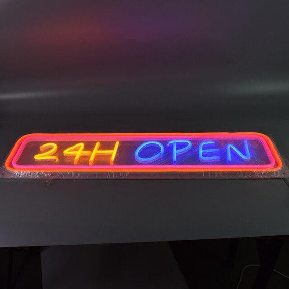 Art & Collectibles Custom LED Neon Sign Phrase Display OPEN Paint ...