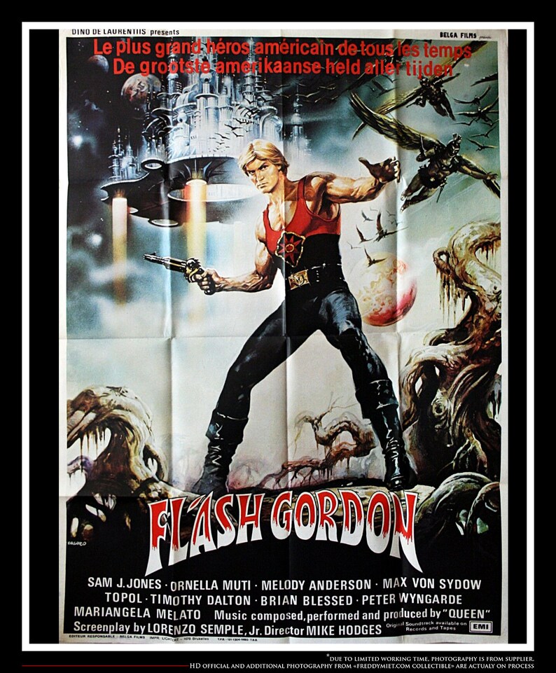 FLASH GORDON Original Poster 1980 4x6 Ft French Grande Vintage - Etsy