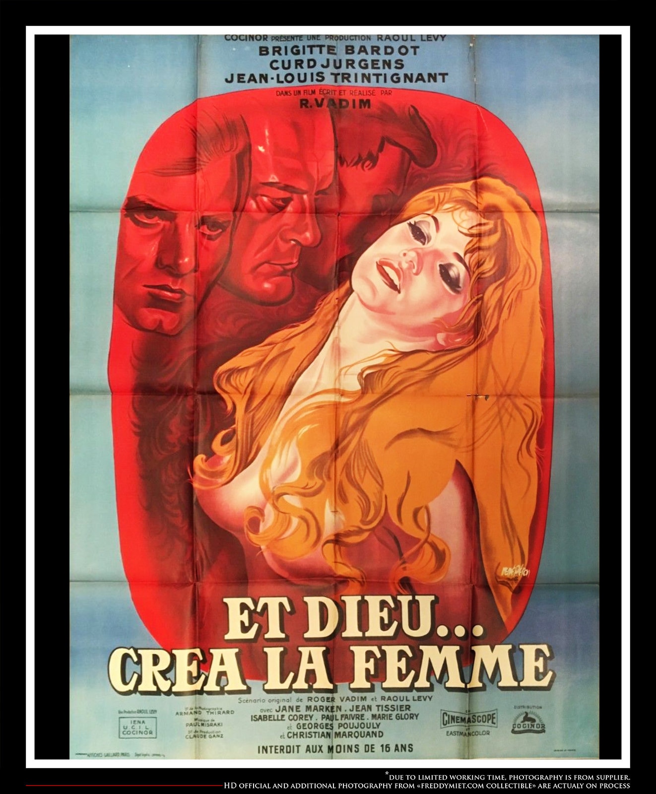 And God Created Woman Rerelease Poster 1956 Brigitte Bardot Etsy
