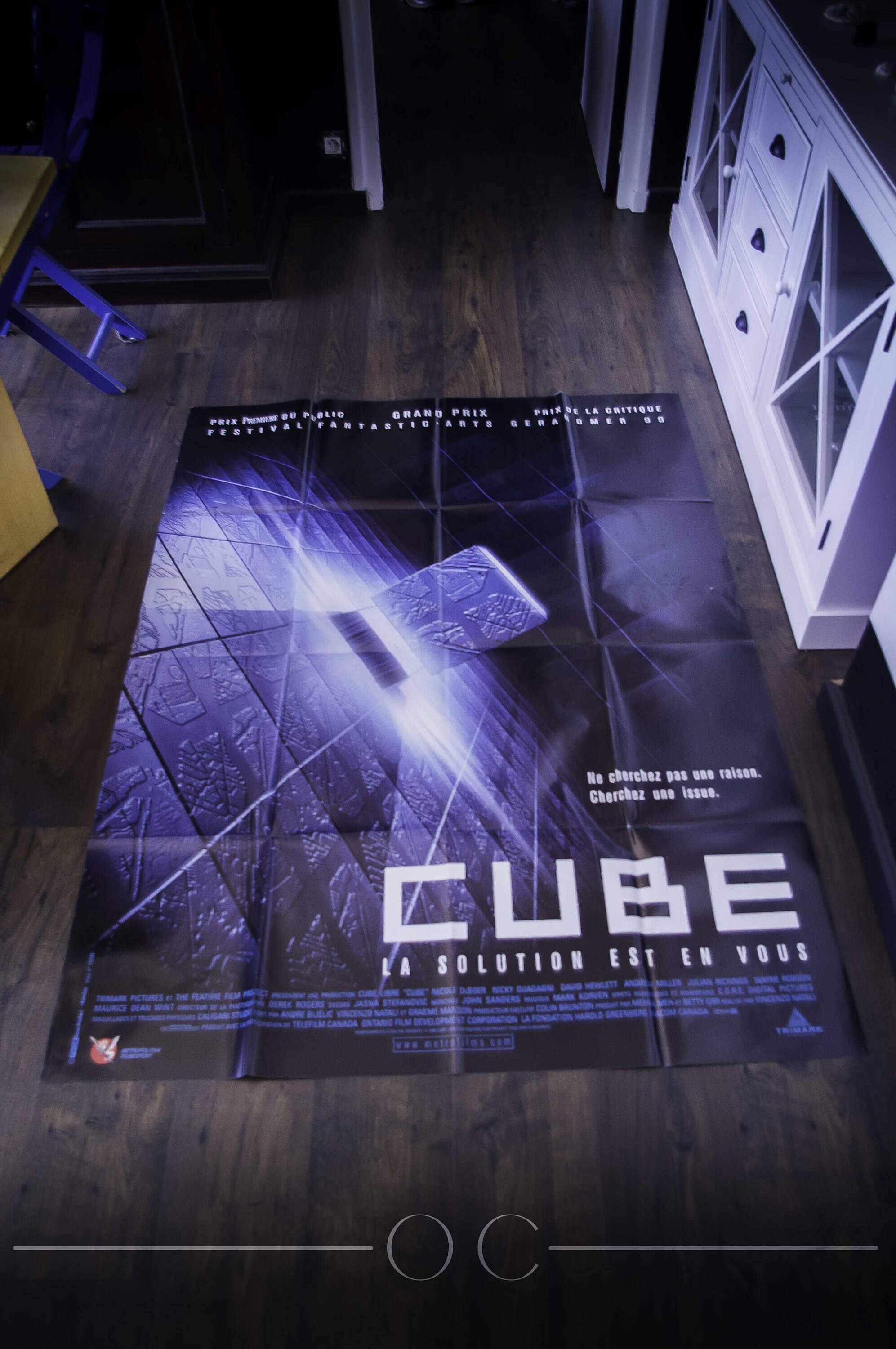 CUBE Original Poster 1997 Horror 4x6 ft French Grande Vintage | Etsy