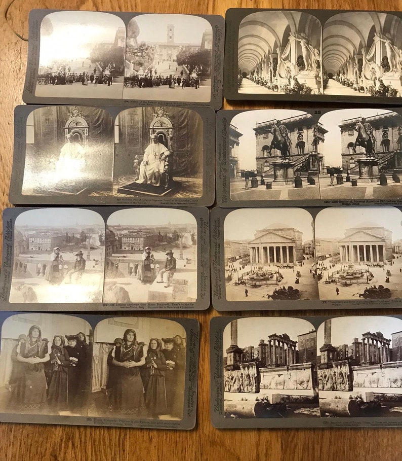 Set of 12 Antique Stereoscope Cards of Italy. - Etsy