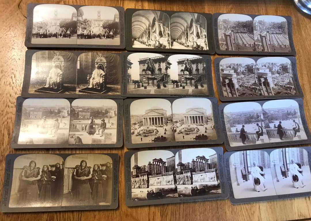 Set of 12 Antique Stereoscope Cards of Italy. - Etsy