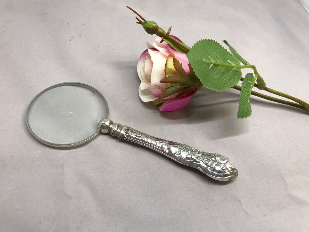 Antique Sterling Silver Magnifying Glass Hallmarked Sheffield - Etsy
