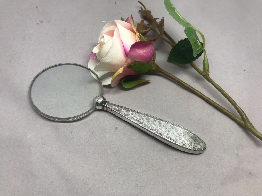 Antique, Sterling Silver Handle Magnifying Glass Hallmarked Birmingham ...