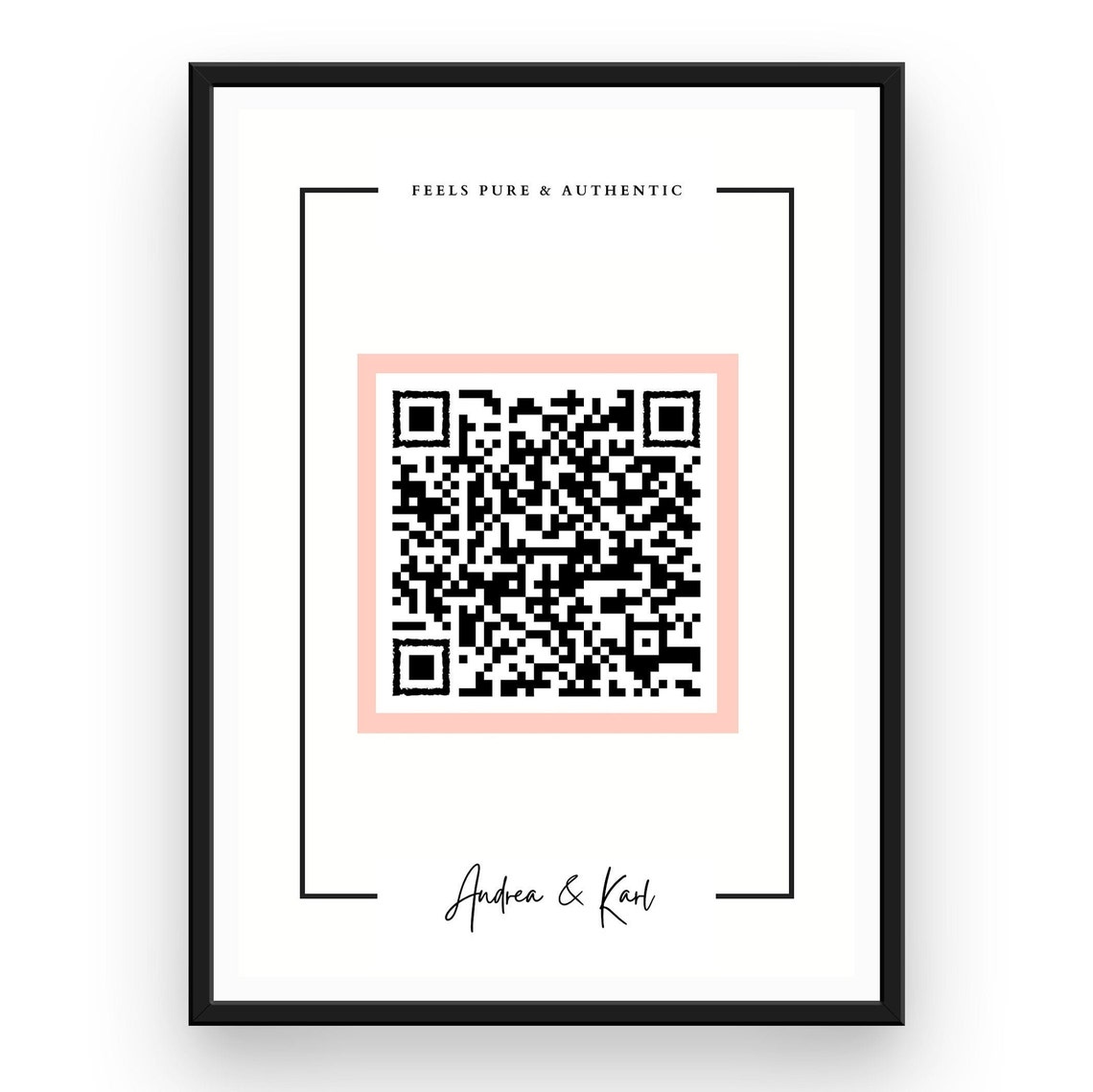 Personalisierbares Poster: QR Code Poster in verschiedenen | Etsy