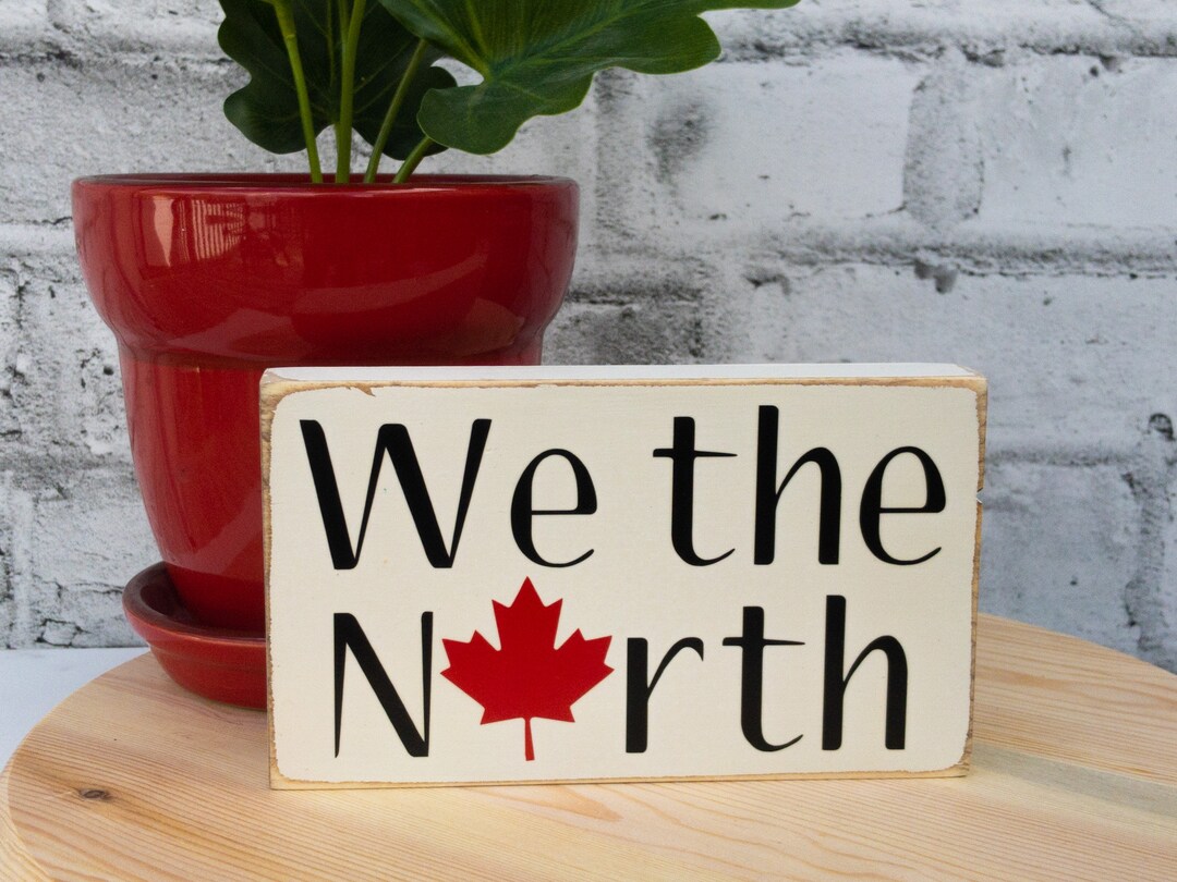 Canada Day Maple Leaf Signs Proud Canadian Home Decor Tiered Tray Signs ...