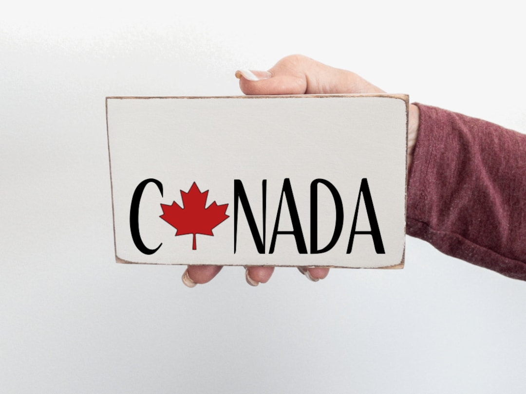 Canada Day Small Wooden Sign Proud Canadian Welcome Canada - Etsy