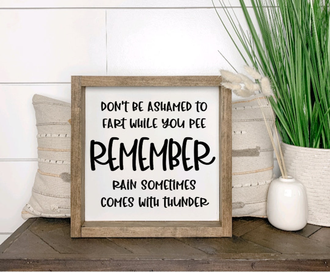 Funny Bathroom Sign Office Restroom Decor Small Wood Sign - Etsy