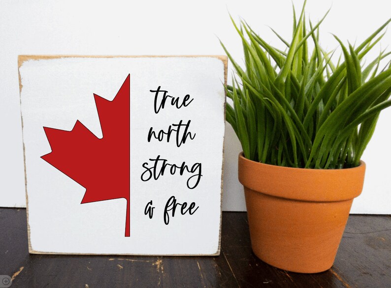 Canada Day Signs Farmhouse Canada Signs Proud Canadian True - Etsy