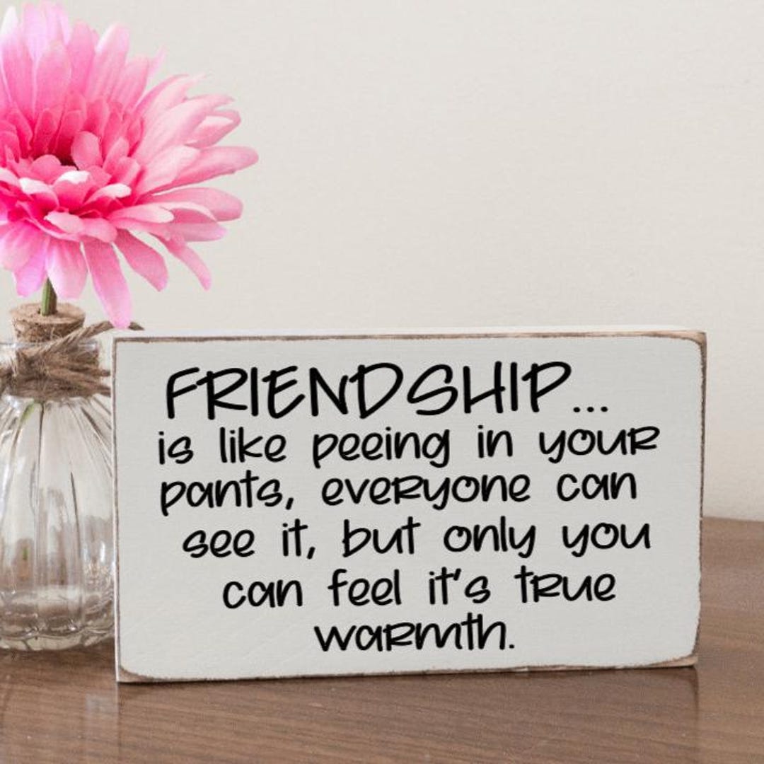 Friends Gift, Best Girlfriend Gift, Friendship Wood Sign, Mini Wooden ...