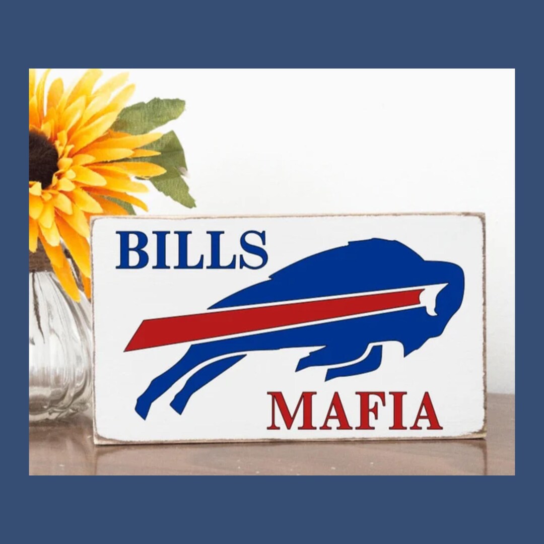 Football Wall Decor Buffalo Sign Bill's Football Sign Man Cave Rustic ...