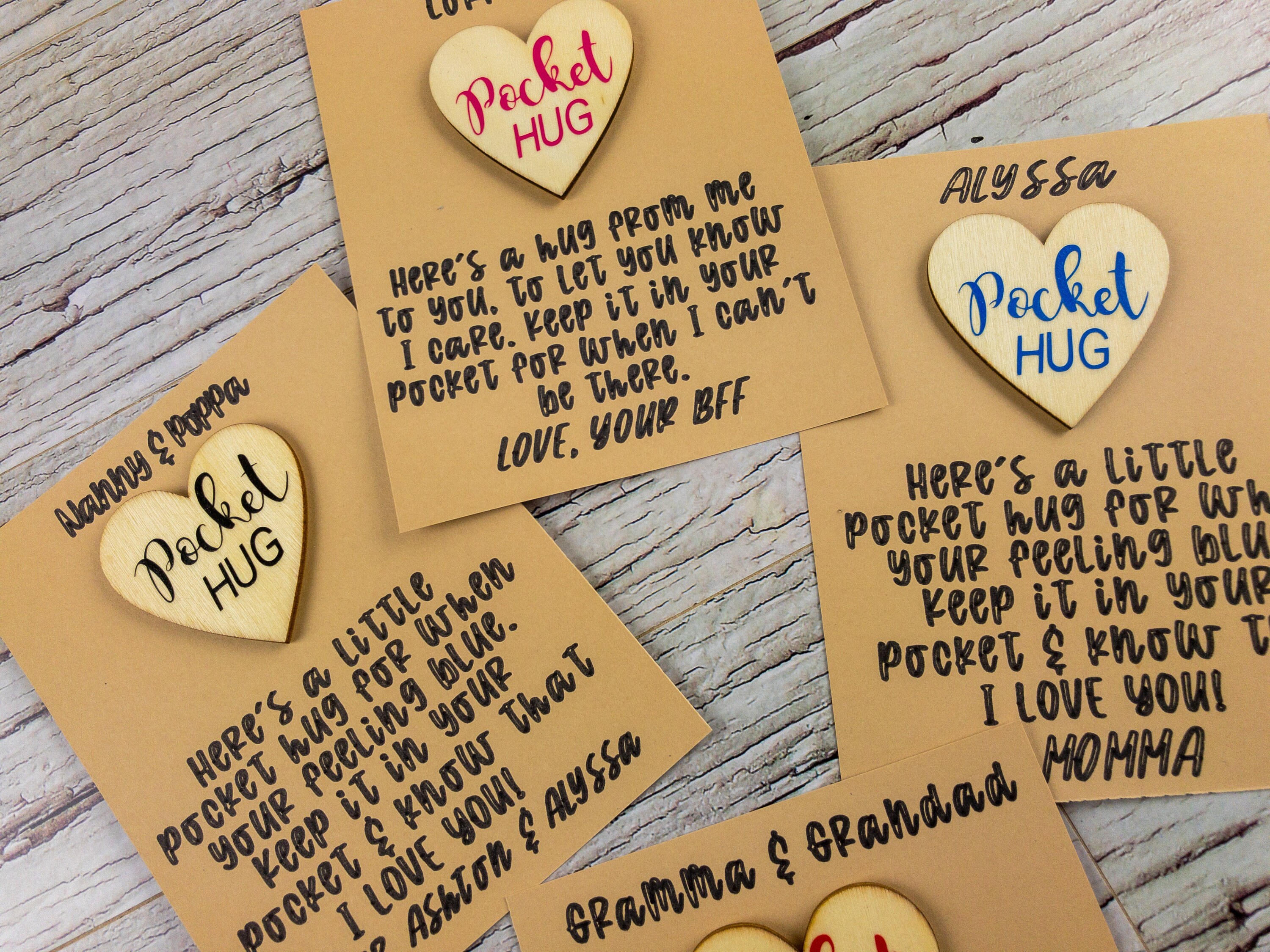 Pocket Hug Token Send a Pocket Hug Thinking of You Little - Etsy