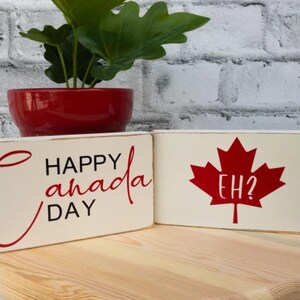 Canada Day Sign I Am a Proud Canadian Expression Maple Leaf Home Decor ...