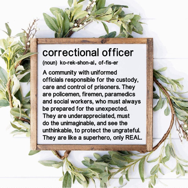 Corrections Officer - Etsy