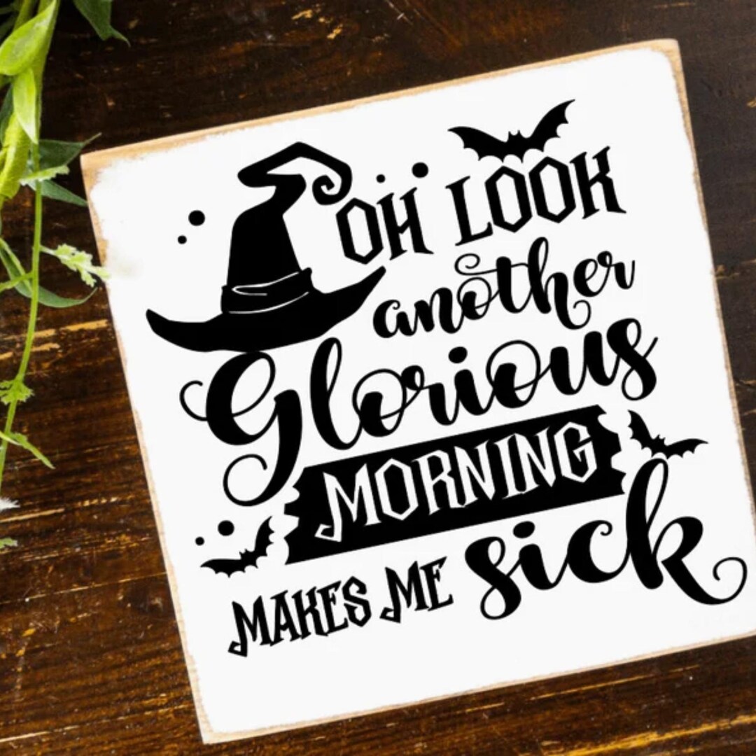 Hocus Pocus, Glorious Morning, Halloween Sign, Halloween Decor Sign ...