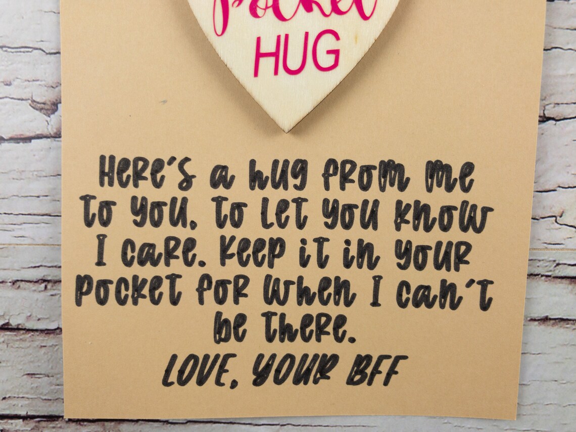 Pocket Hug Token Send a Pocket Hug Thinking of You Little - Etsy