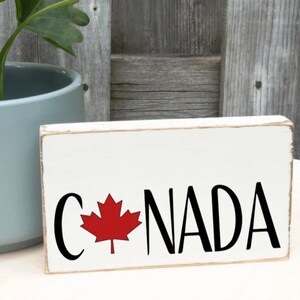 Canada Day Small Wooden Sign Proud Canadian Welcome Canada Sign Maple ...