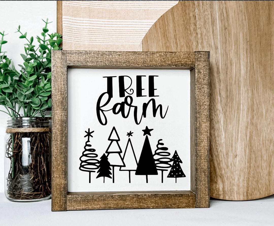 Christmas Tree Farm Sign | Christmas Wall Decor | Christmas Signs on ...