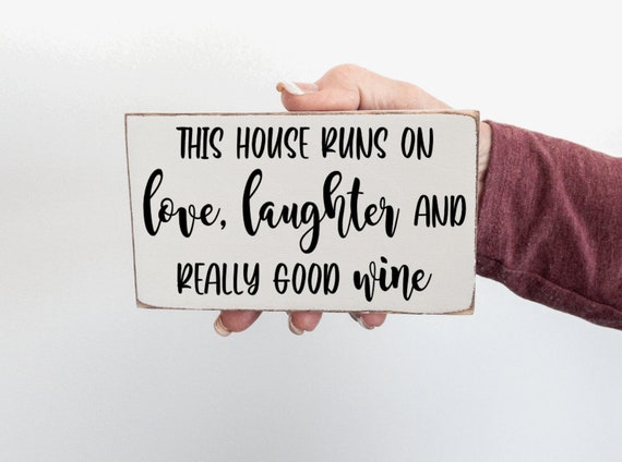 Wine Sign Small Wood Sign Funny Wine Sign Girlfriend Gift - Etsy