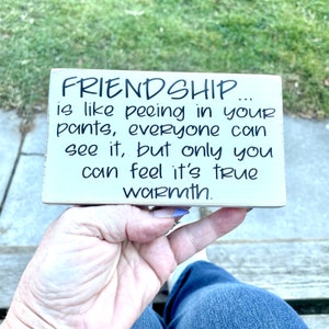 Friends Gift, Best Girlfriend Gift, Friendship Wood Sign, Mini Wooden ...