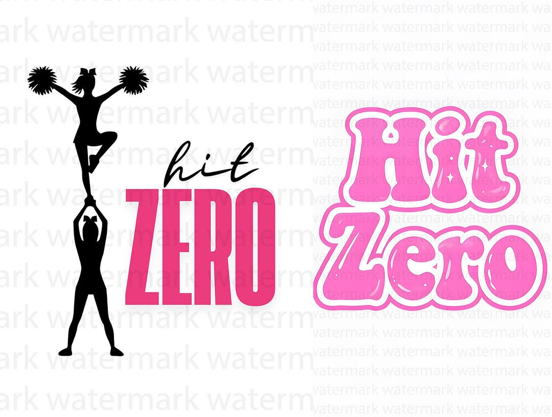 Cheer Hit Zero Bundle Digital Files - Etsy