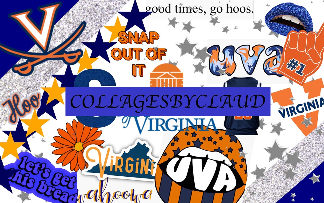 University of Virginia Collage - Etsy